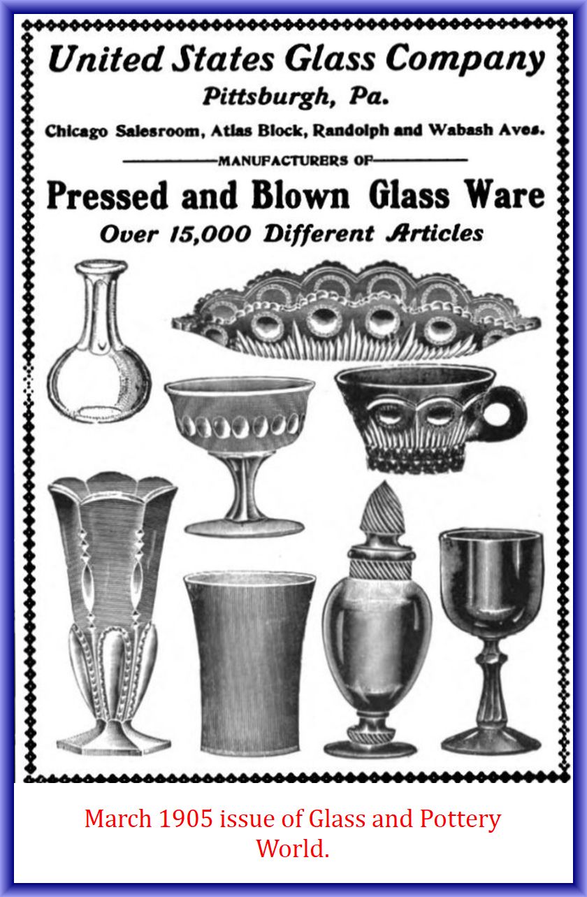 EAPGS Pattern Index - UNITED STATES GLASS CO. ADS, CATALOGS, AND ...