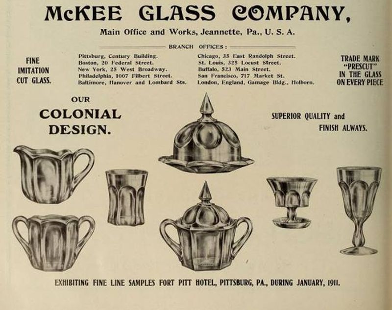 EAPGS Pattern Index - McKEE GLASS CO. No. 21 COLONIAL (OMN)