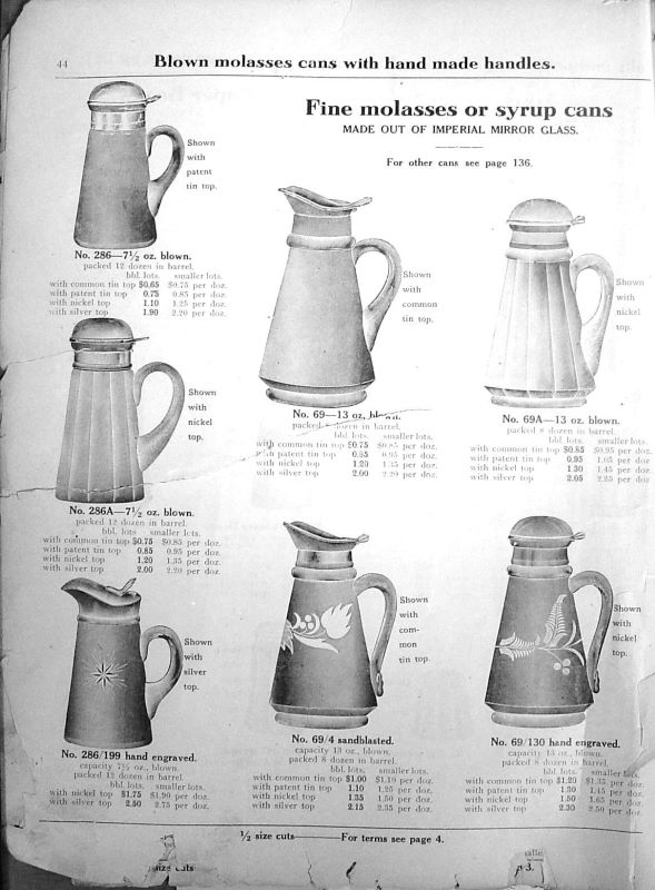 EAPGS Pattern Index - IMPERIAL GLASS CO. ADS, CATALOGS, AND INFORMATION