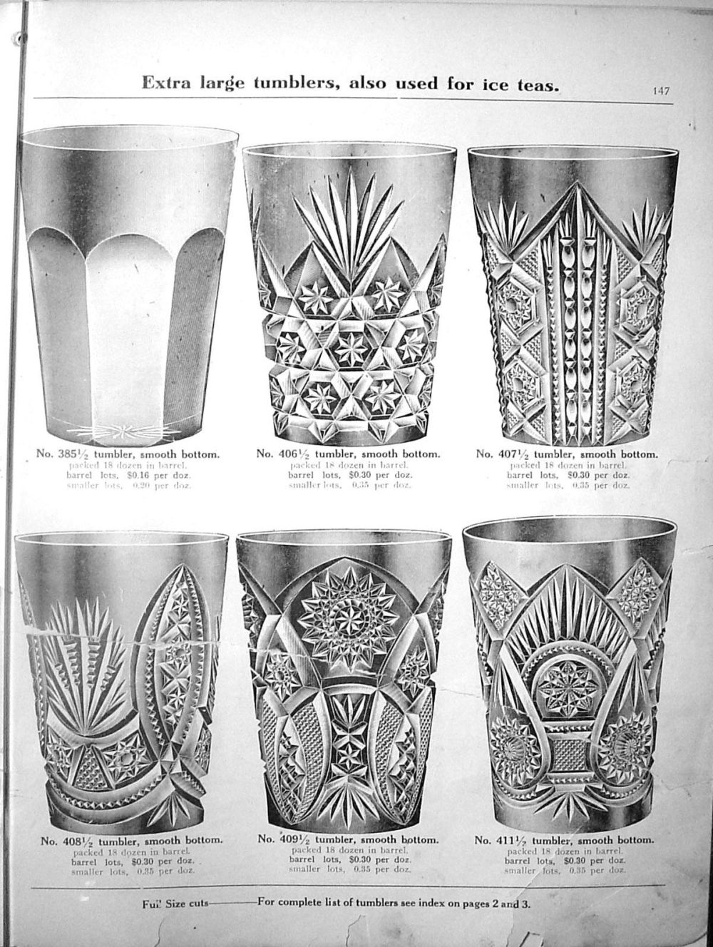 EAPGS Pattern Index - IMPERIAL GLASS CO. ADS, CATALOGS, AND INFORMATION