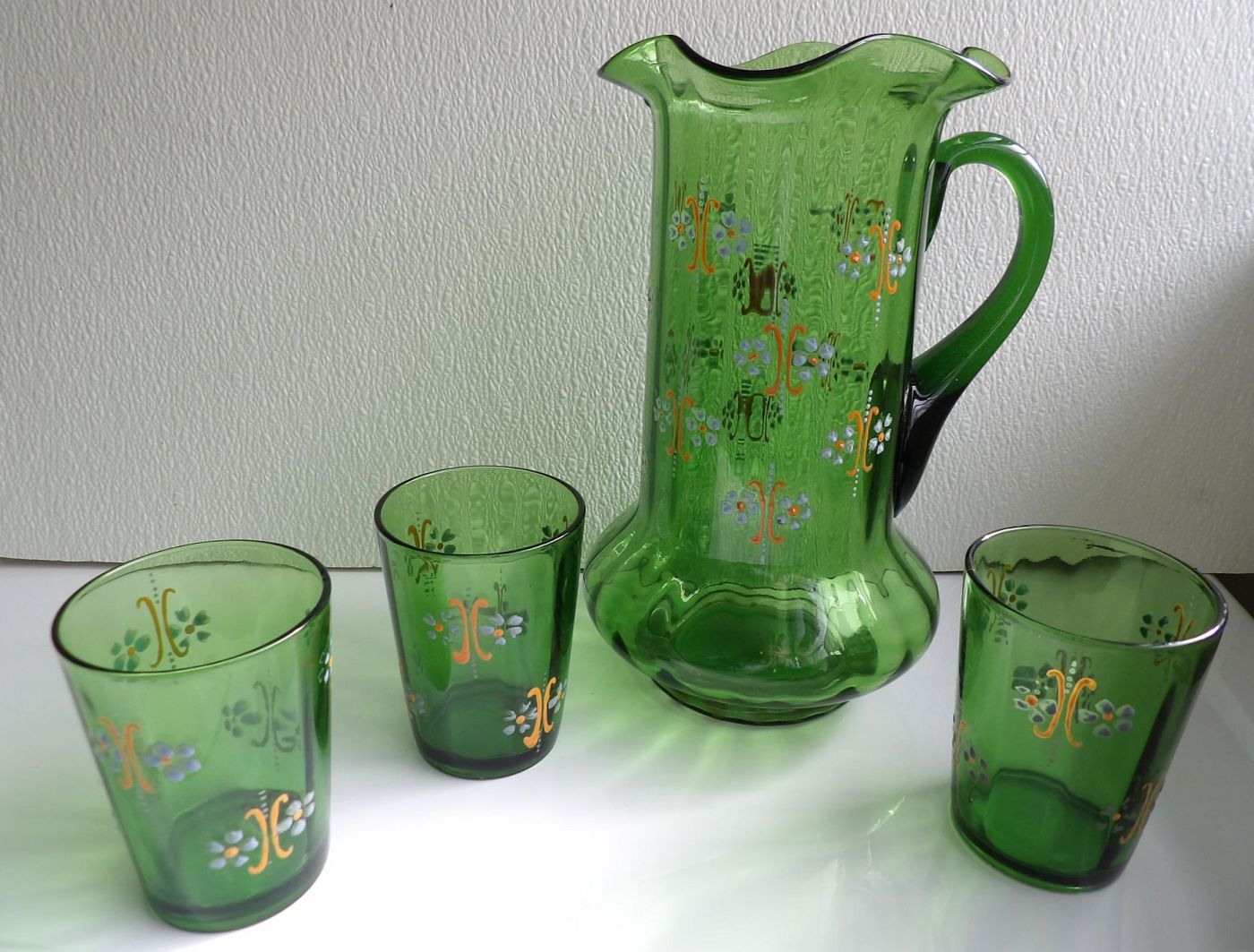 EAPGS Pattern Index - JEFFERSON GLASS CO. DECORATED LEMONADE SETS (AKA)