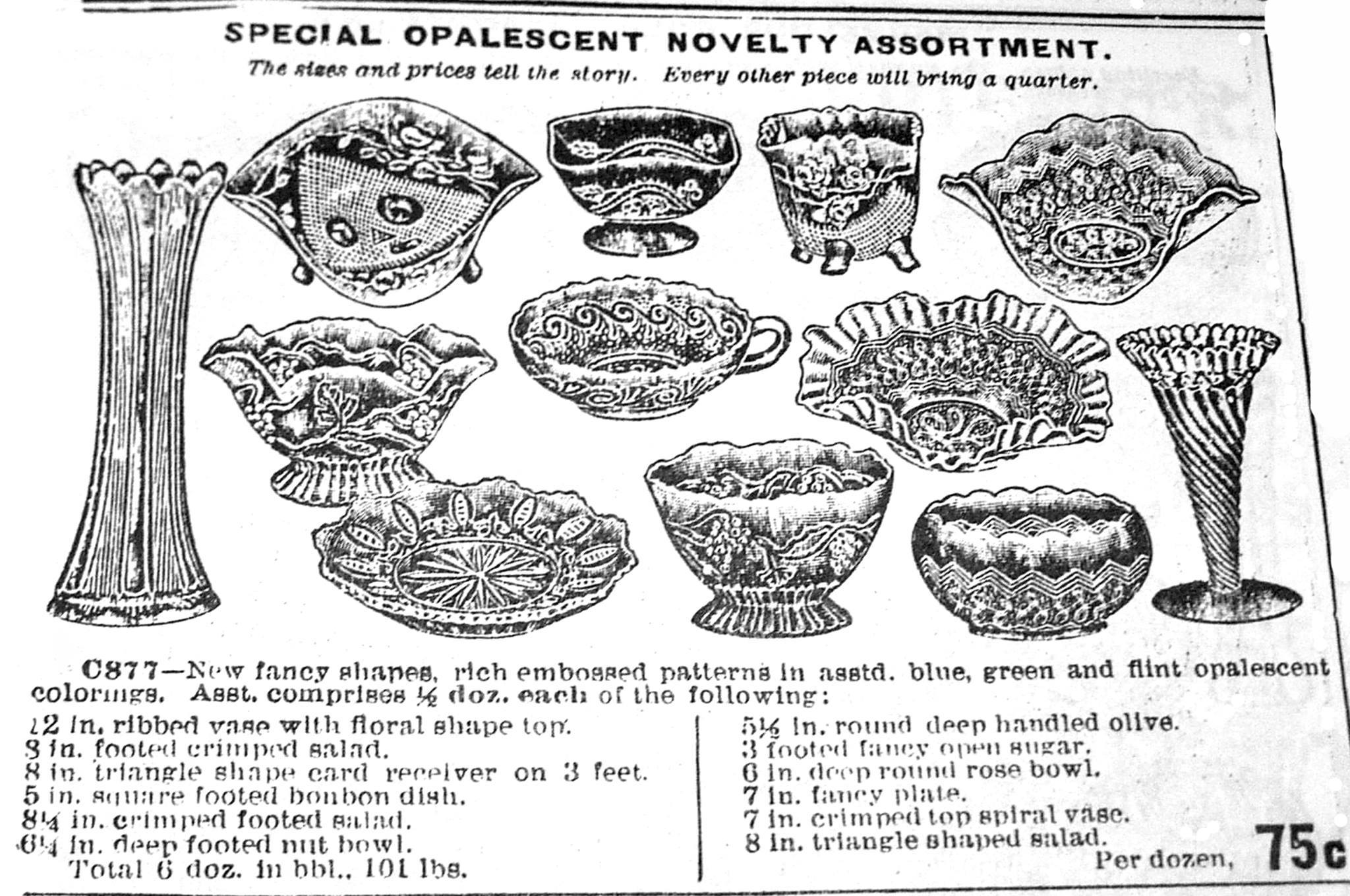 EAPGS Pattern Index - JEFFERSON GLASS CO. ADS, CATALOGS, AND INFORMATION