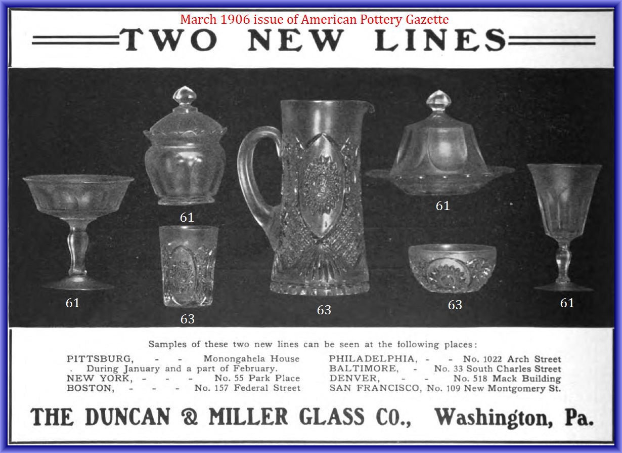 EAPGS Pattern Index - DUNCAN & MILLER GLASS CO. No. 63 (OMN)