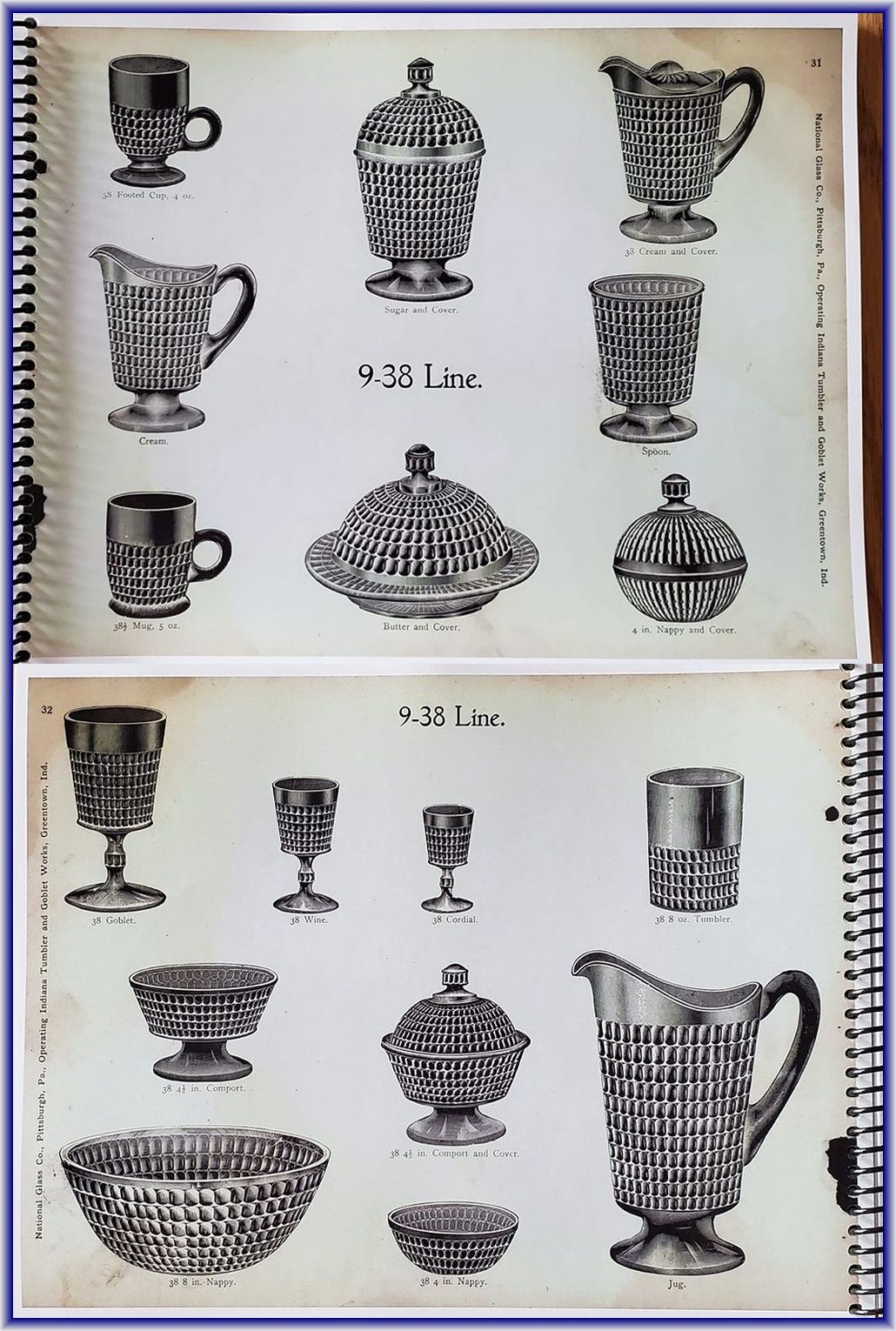EAPGS Pattern Index - INDIANA TUMBLER & GOBLET CO. No. 38 (OMN)
